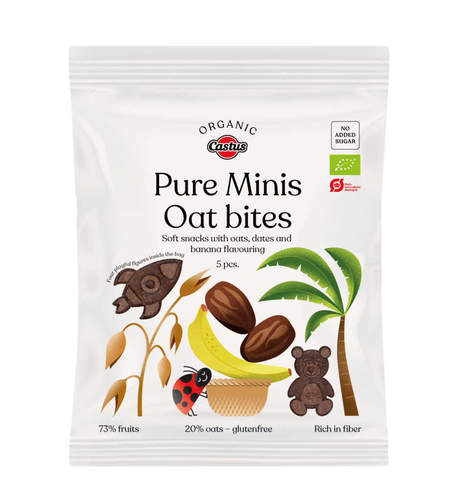 Pure Minis Oat Bites – Banan - Castus